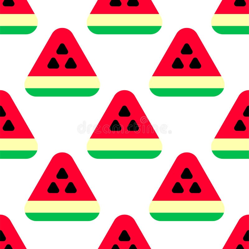 Watermelon geometric shape stock vector. Illustration of external ...