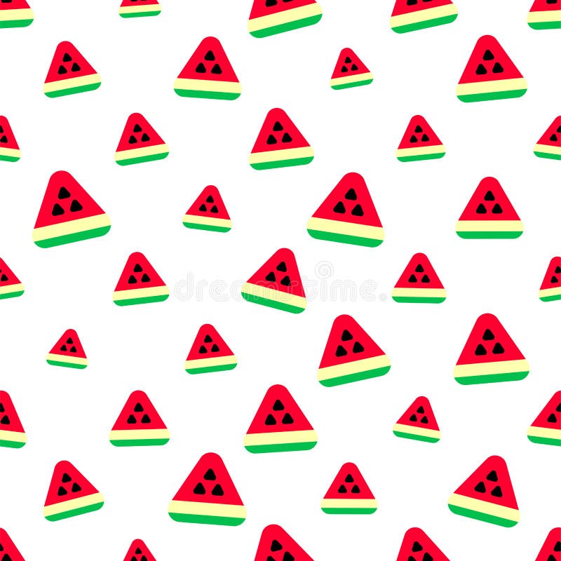 Simple Watermelon Triangle Stock Illustrations – 259 Simple Watermelon ...