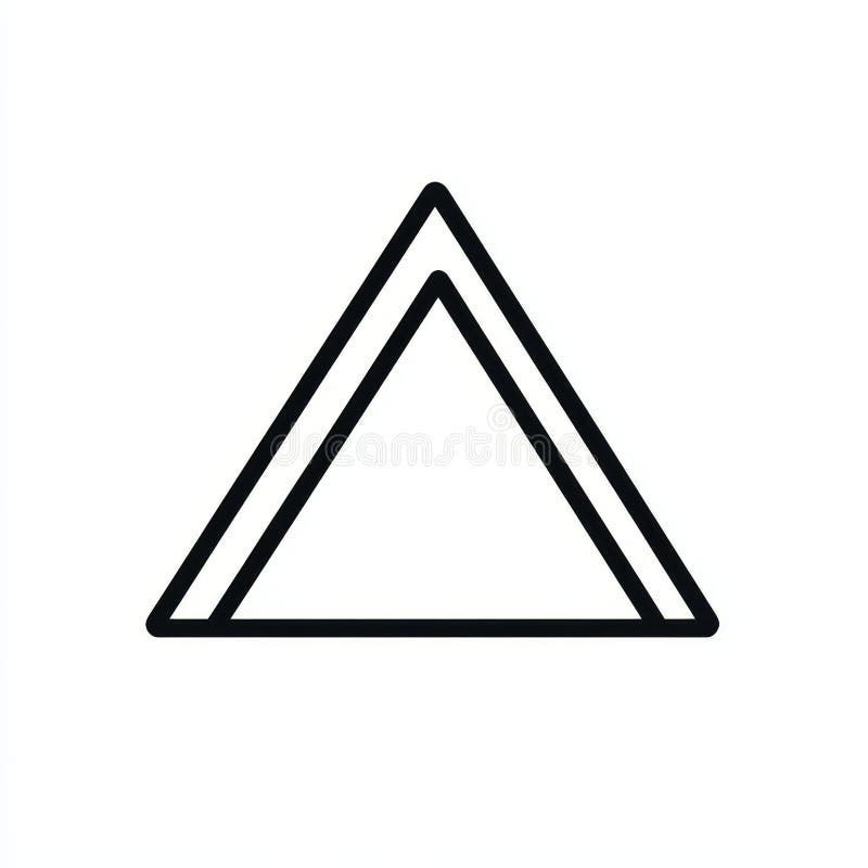 Triangle Web Icon, Vector Best Flat Icon, EPS 10. Stock Illustration ...