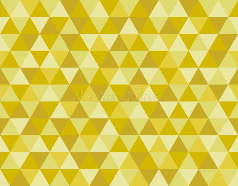 Yellow Vector Abstract Triangles Seamless Pattern Stock Vector ...