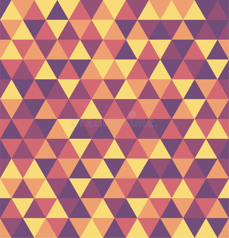 Retro Geometric Triangle Seamless Repeating Background Pattern. Mosaic ...