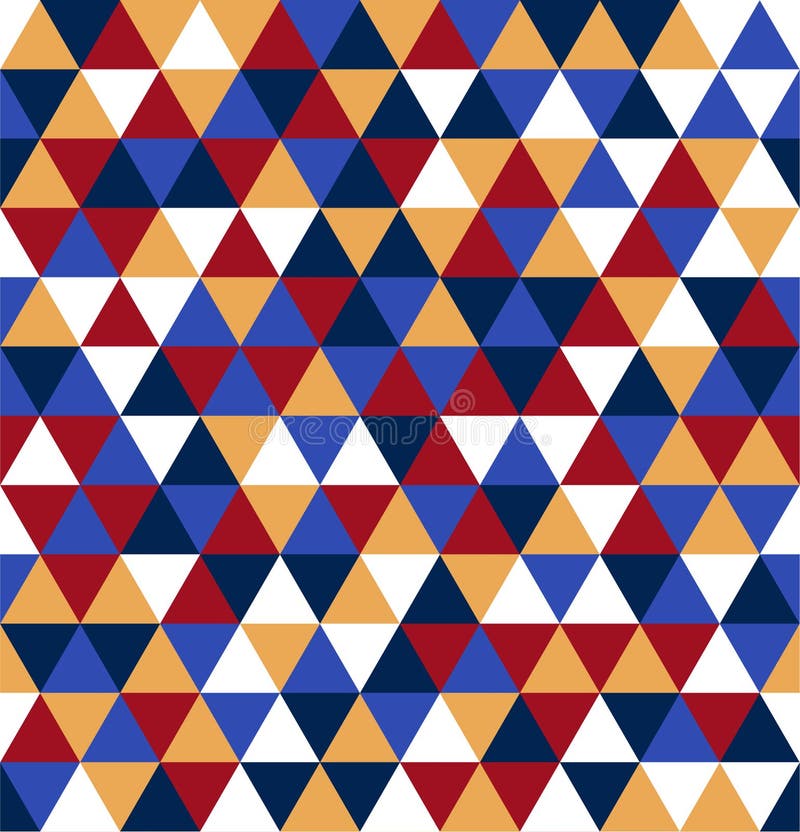 Retro Geometric Triangle Seamless Repeating Background Pattern. Mosaic ...