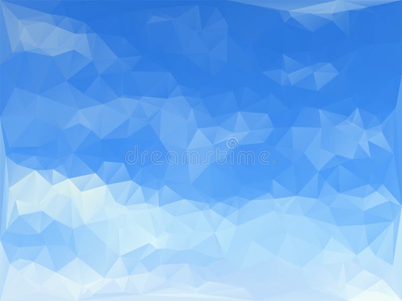 Triangles Abstract Background - Cloudy Blue Sky - Vector Stock Vector ...