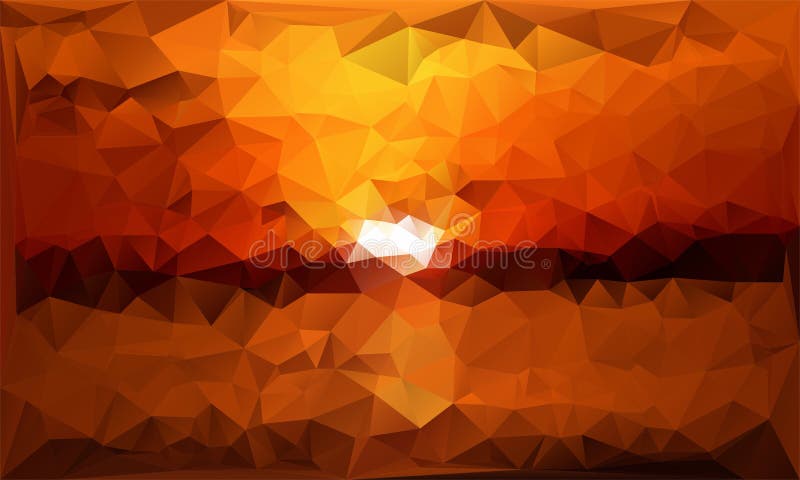 Triangles Abstract Background - Sunset - Vector Stock Vector ...