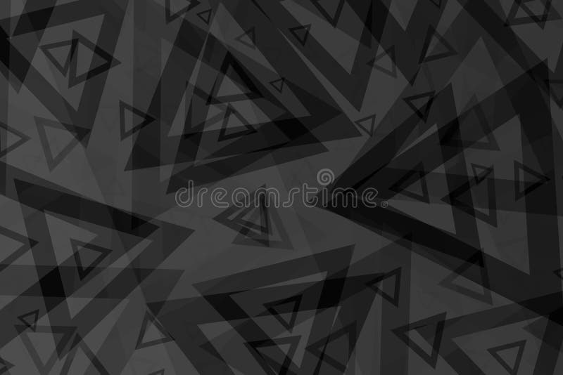 Triangles in Black and Grey Tones Creating a Confusing, Random and ...