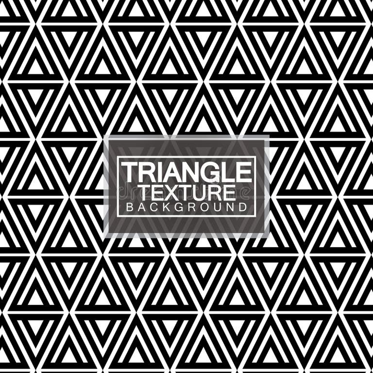 Triangles, Black and White Abstract Seamless Geometric Pattern, Modern ...