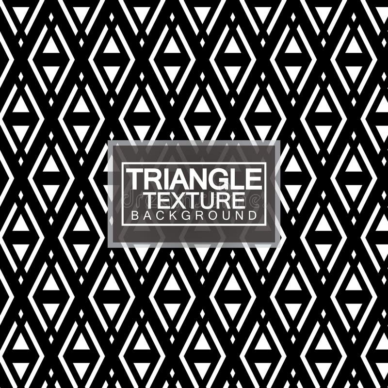 Triangles, Black and White Abstract Seamless Geometric Pattern, Modern ...
