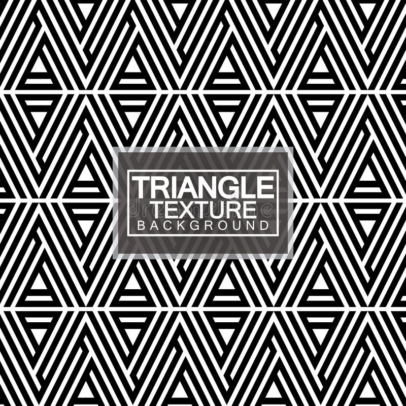 Triangles, Black and White Abstract Seamless Geometric Pattern, Modern ...