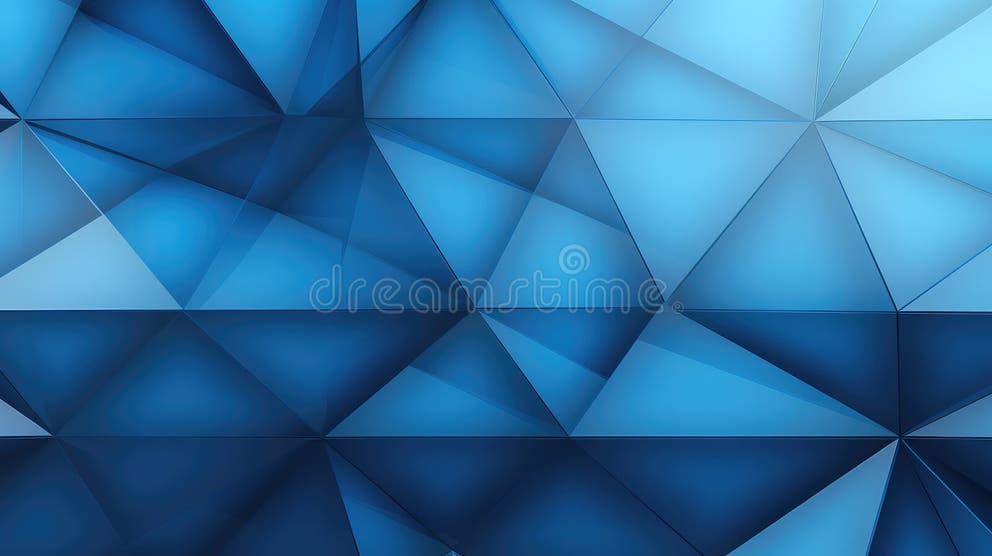 Triangles Blue Shapes Background Stock Illustration - Illustration of ...