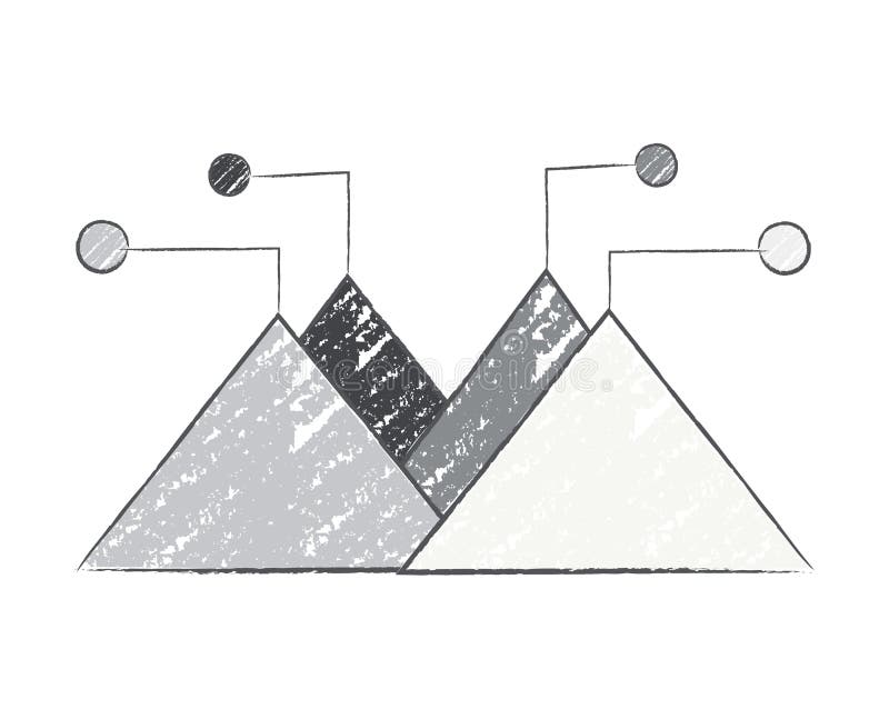 Triangles Circles Inforgaphic Vector Illustration Stock Vector ...