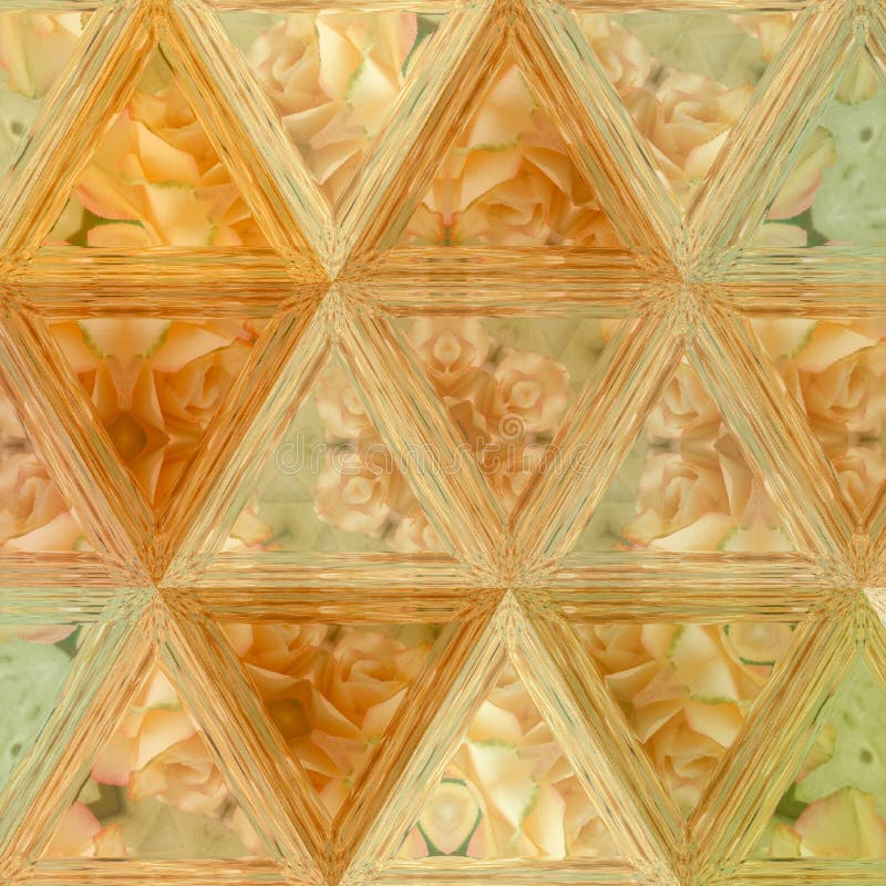 Golden Triangles Continuous Background in Orange and Yellow Stock Photo ...