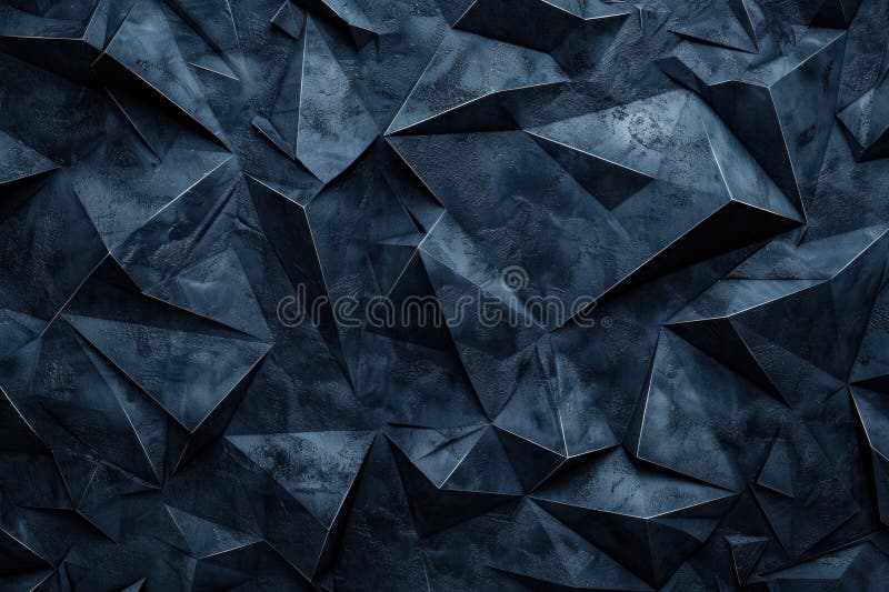 Triangles on a Dark Blue Abstract Background Stock Image - Image of ...