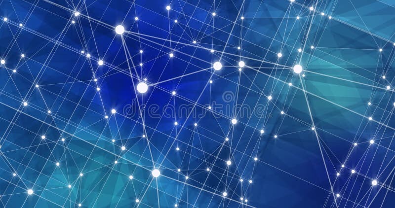 Motion Loop Background Abstract Dynamic Plexus Futuristic Technology. 3d Render Stock Footage ...