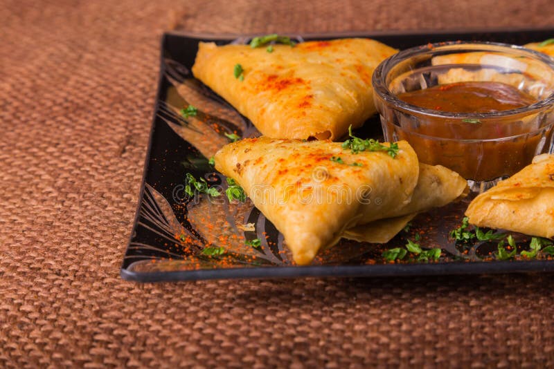 Triangles of dough stock photo. Image of carrot, fried - 52158994