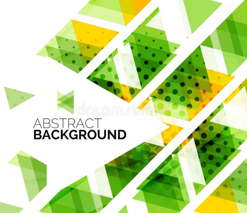 Green Triangle Abstract Polygonal Background Stock Vector ...