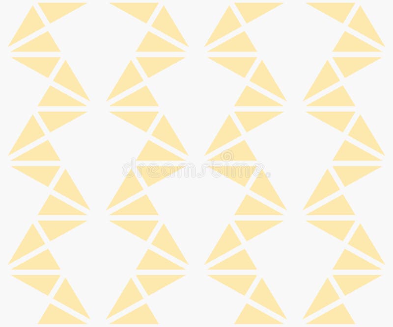 Vector Geometric Seamless Pattern with Triangles in Yellow and White ...