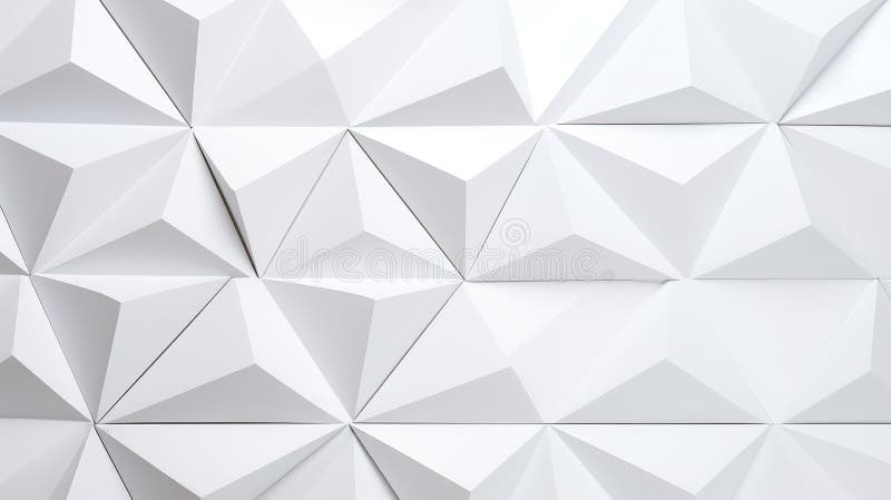 Triangles Geometric White Background Stock Illustration - Illustration of abstract, wall: 373126844