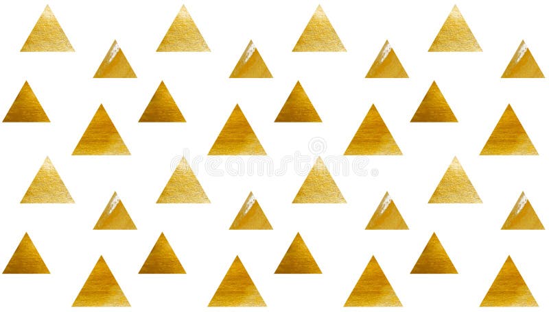 Triangles of Golden Texture, Seamless Vector Stock Vector ...