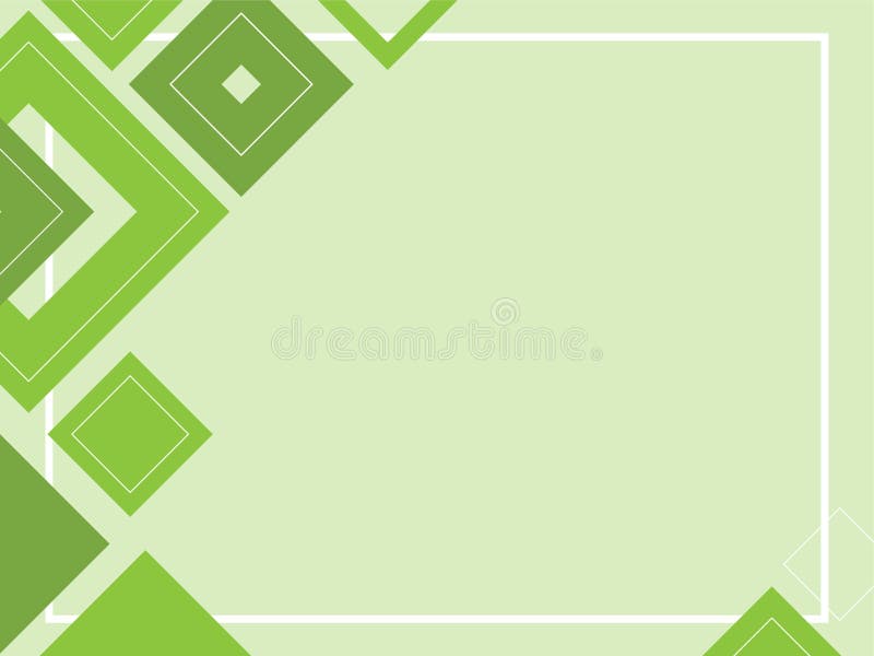 Abstract Geometric Background Made from Triangles and Squares. Green ...