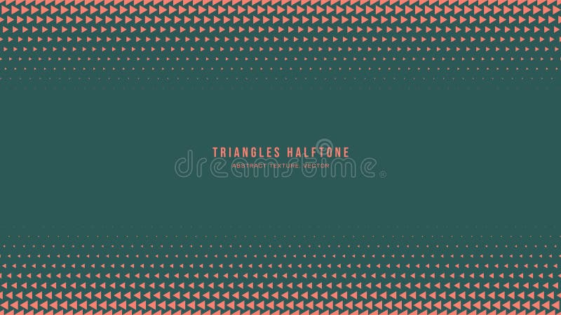 Triangles Half Tone Pattern Horizontal Border Vector Orange Green ...