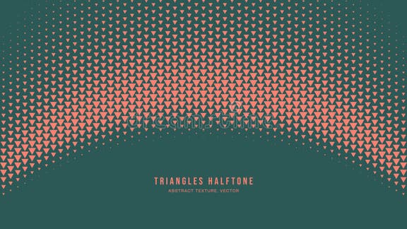 Triangles Half Tone Pattern Arc Shape Border Vector Graphics Abstract ...