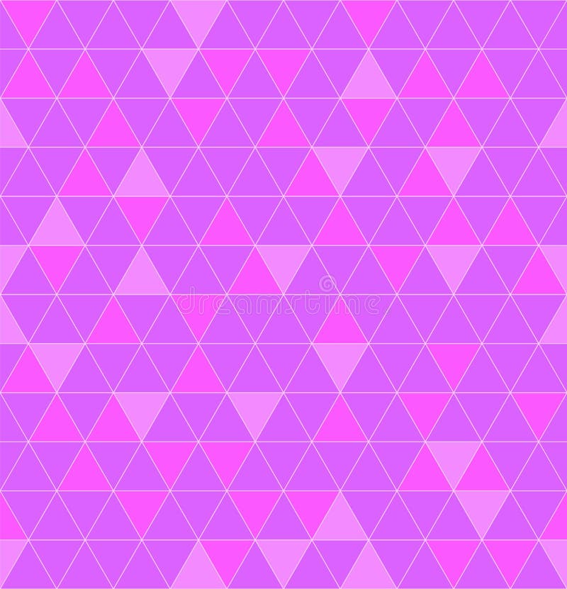 Triangles Light Purple Seamless. Beautiful Polygon Texture Stock Vector ...