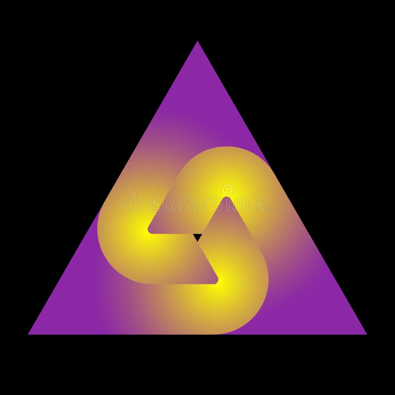 Triangles Like Mobius Loop, Impossible Penrose Element. Abstract ...