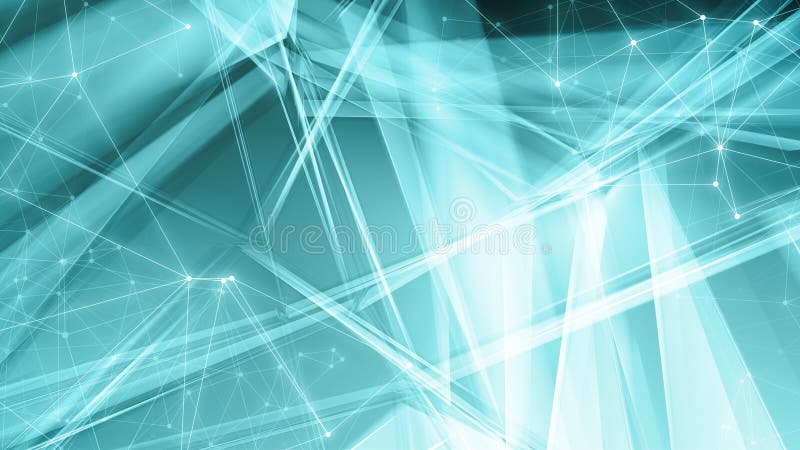 Triangles and Lines Technology Template, Geometric Abstract ...