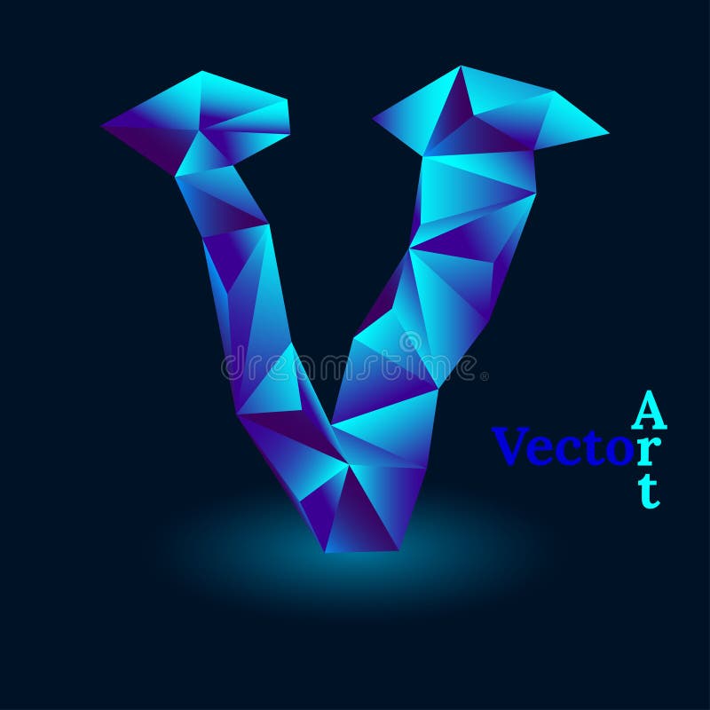 Neon Blue Gradient Vector Illustration of a Leopard Stock Vector ...