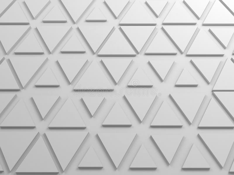 Triangles Pattern, 3d Render Illustration Stock Image - Image of ...