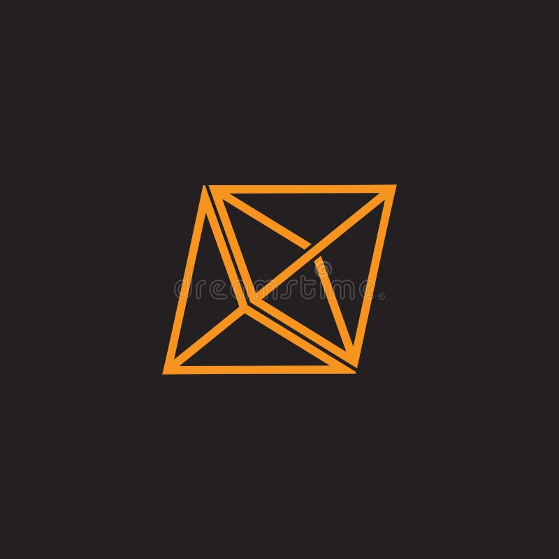 Triangles Prism Construction Symbol Logo Vector Stock Vector ...