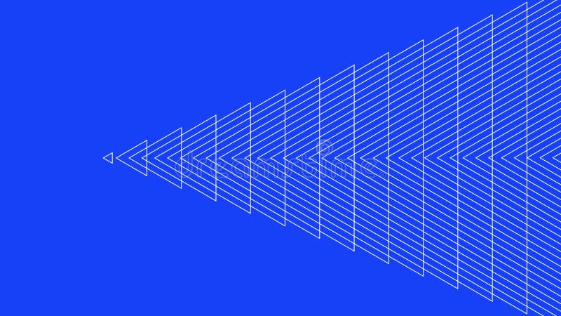 Triangles Pulse Moving To Right Geometric on White Background Loop ...