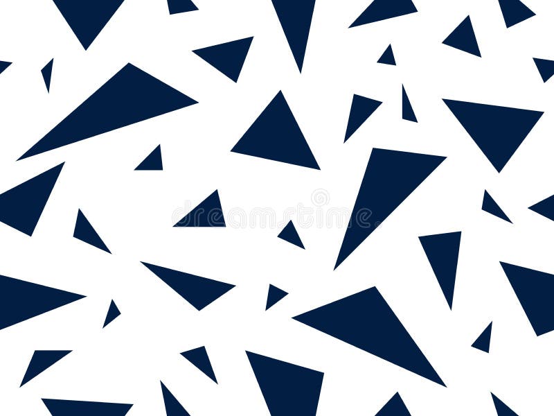 Triangles Seamless Background, Messy Chaotic Vector Pattern, Particles ...