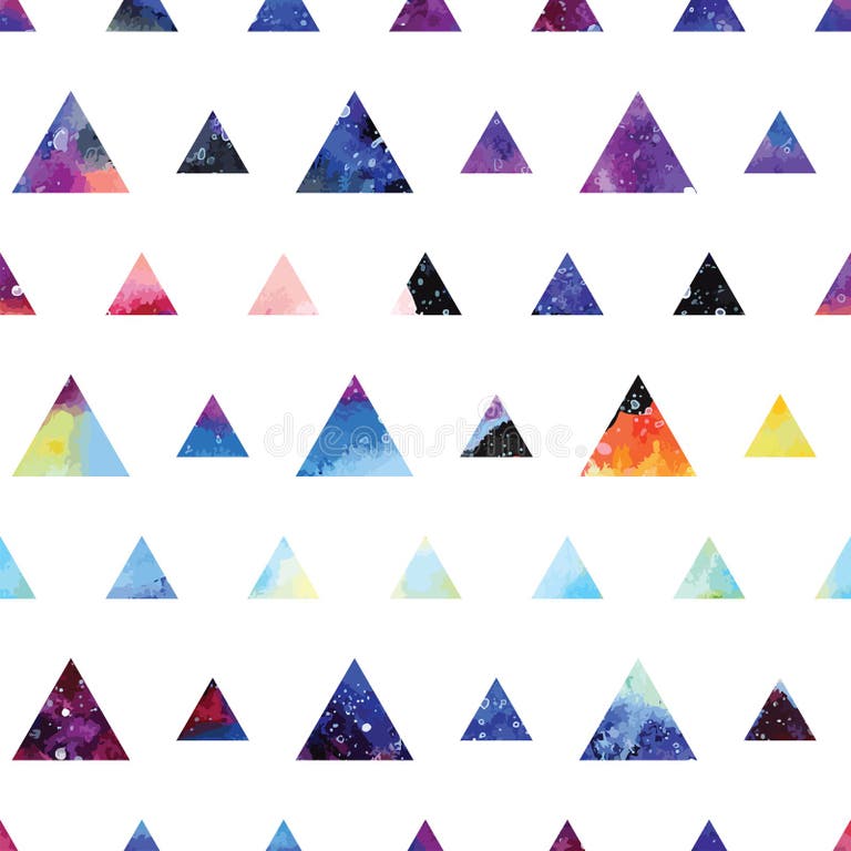 Triangles Seamless Pattern. Stock Vector - Illustration of modern ...