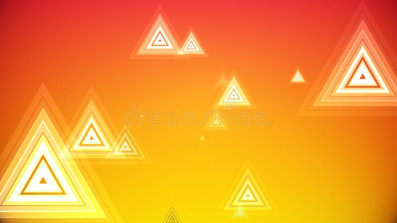 Triangles Spring Up on a Colorful Background Stock Illustration ...