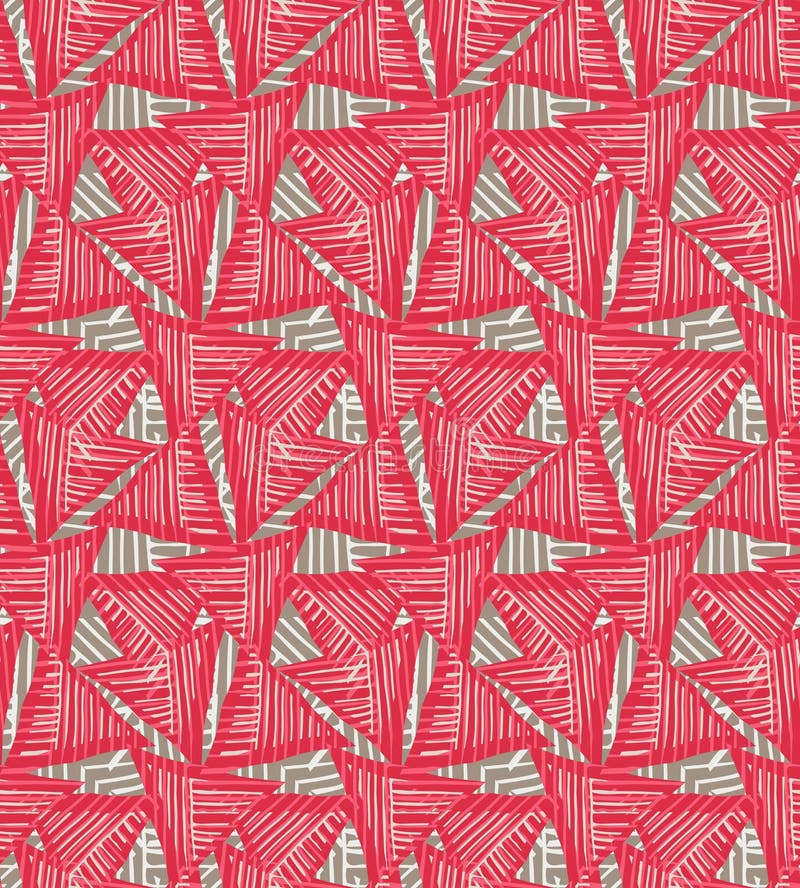 Triangles striped with red stock vector. Illustration of fashion - 88715863