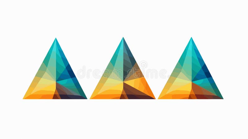 Triangles Vector Icon Cartoon Vector Illustration Stock Vector ...
