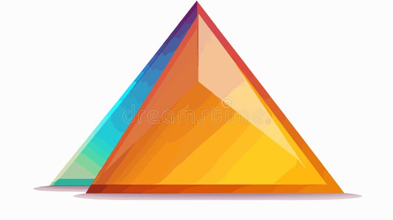 Triangles Vector Icon Cartoon Vector Illustration Stock Vector ...