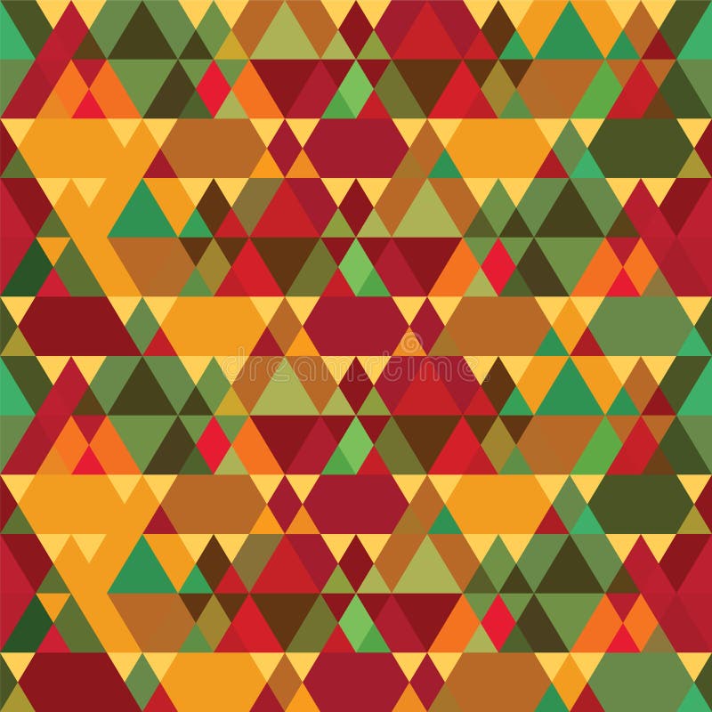 Colored Triangle Seamless Pattern Stock Vector - Illustration of ...