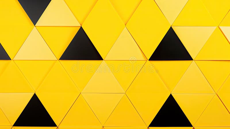 Triangles Yellow Background Pattern Stock Illustration - Illustration ...