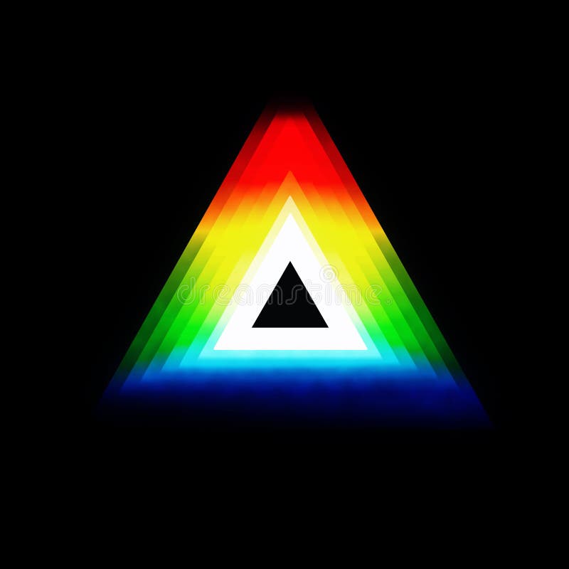 Triangolo colorato illustrazione di stock. Illustrazione di profondo ...