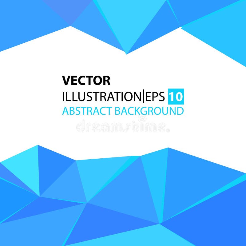 Triangular Abstract Background Blue Stock Vector - Illustration of ...