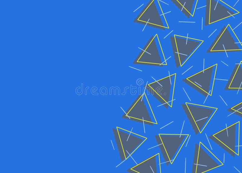 Triangular Abstract Background Blue Ocean Stock Illustration ...