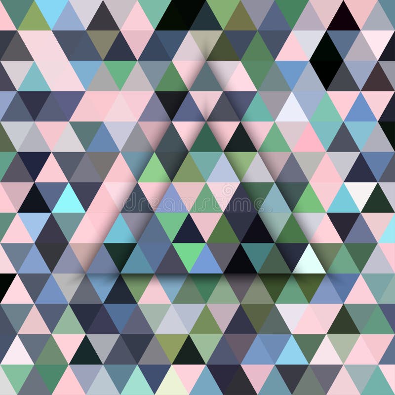 Triangular Abstract Background Stock Illustration - Illustration of ...