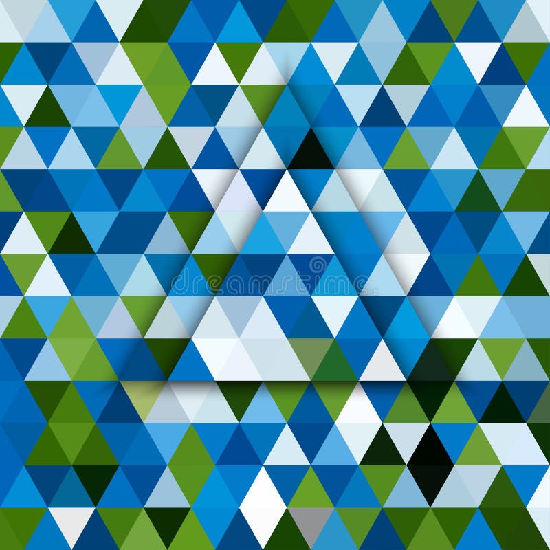 Triangular Abstract Background Stock Illustration - Illustration of ...