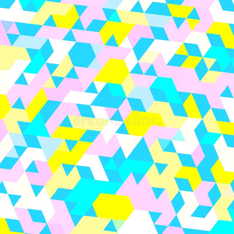 Triangular Abstract Pattern with Light Color on Background Stock ...