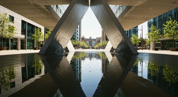Triangular Architectural Structures Create a Dramatic Perspective ...