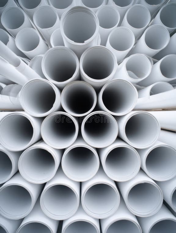 PVC Pipes Arranged in a Triangle Formation with the Upper Section ...