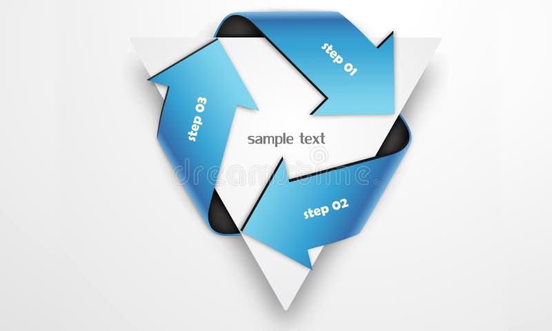 Triangular arrow stock illustration. Illustration of process - 38091169