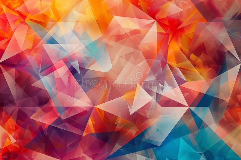 Triangular Art Style Abstract Background. Triangular Style Abstract ...